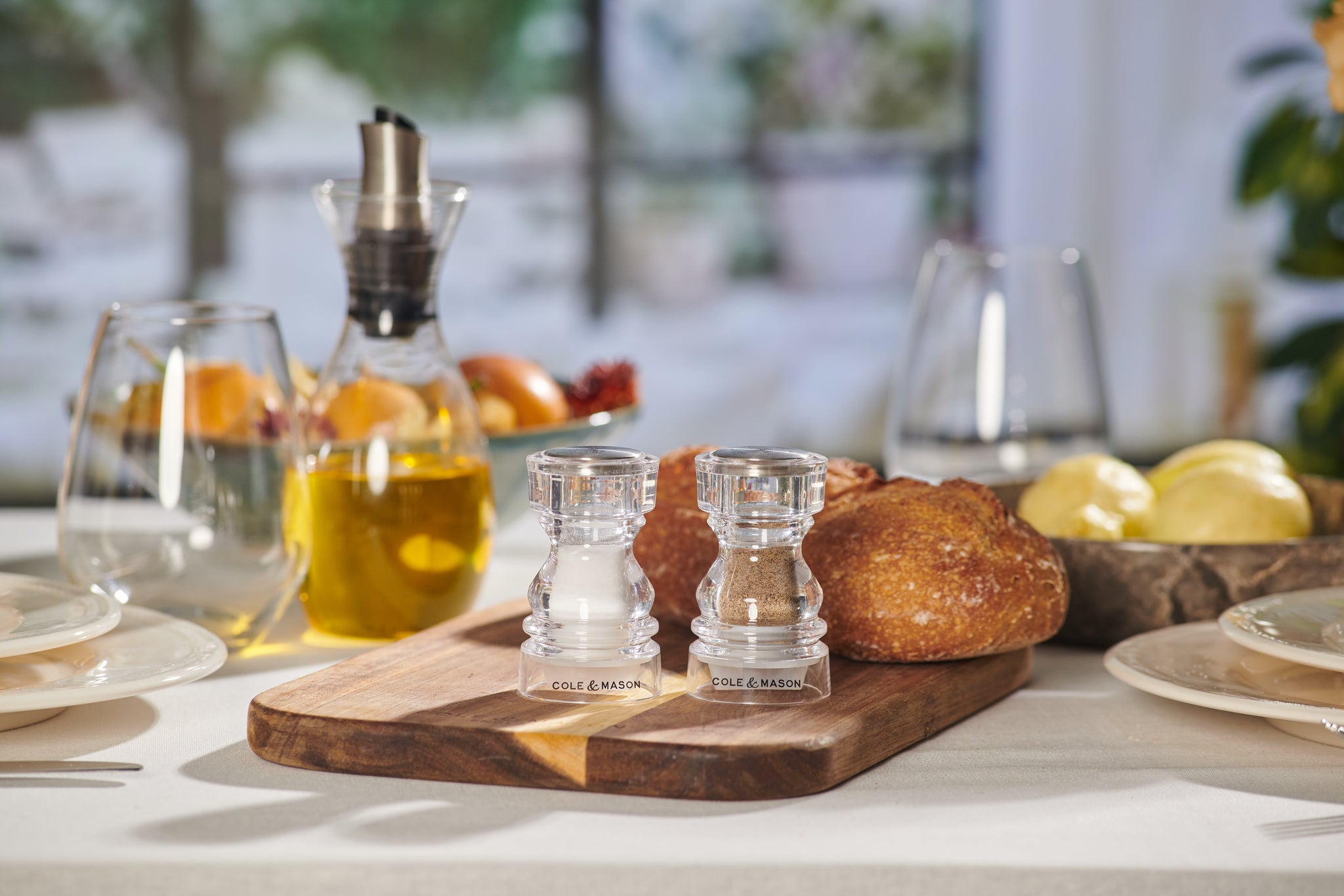 Mini Salt and Pepper Shaker Set | Acrylic | 86mm / 3in | London | Cole